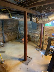 Lally Columns Removed or Replaced | Cornerstone Structural LLC